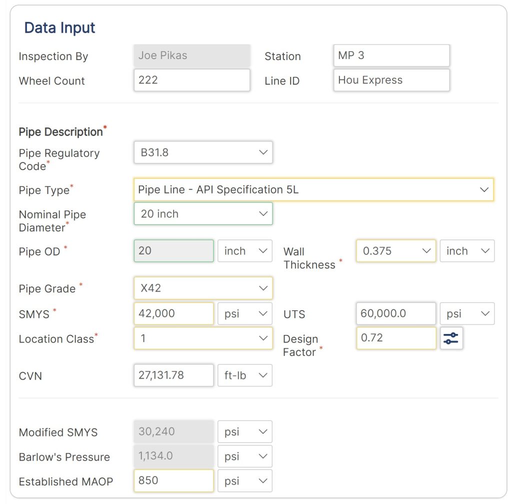 PRCI RSTRENG Data Input – Technical Toolboxes Knowledge Center